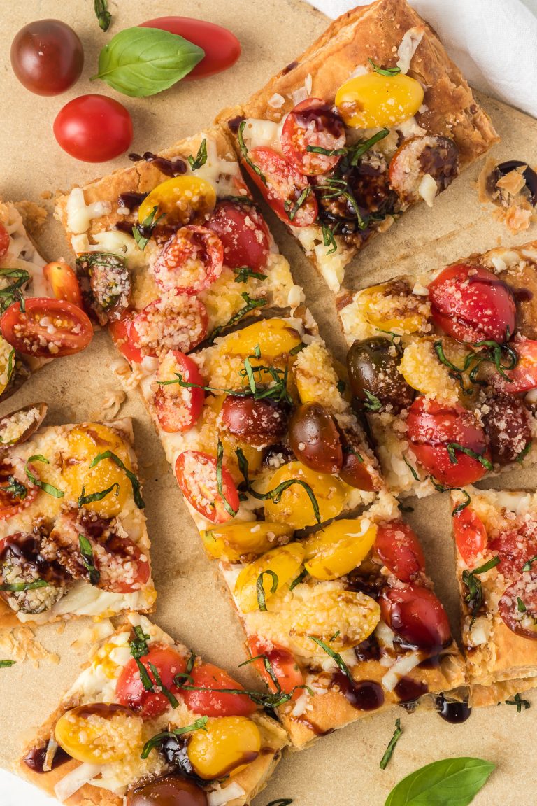 Easy Caprese Tart | Easy Recipes From Home